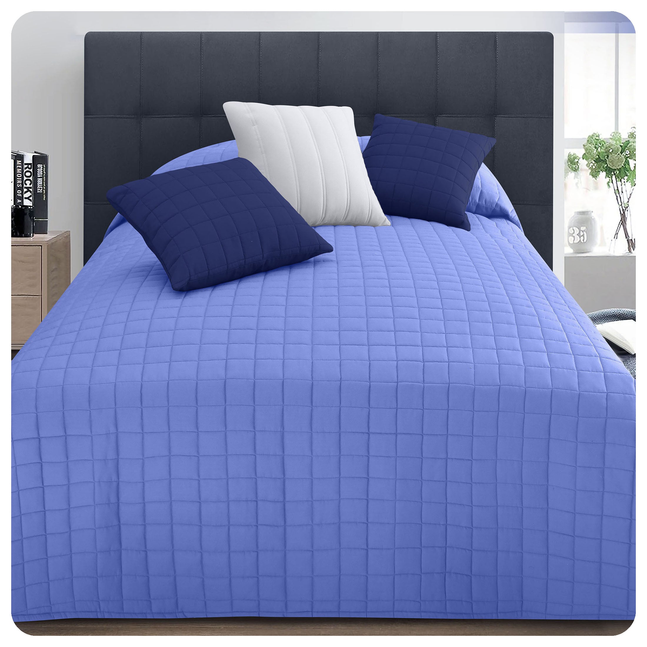 Colcha Galia Azul · 50% Algodón, 50% Poliéster · Colores firmes ...